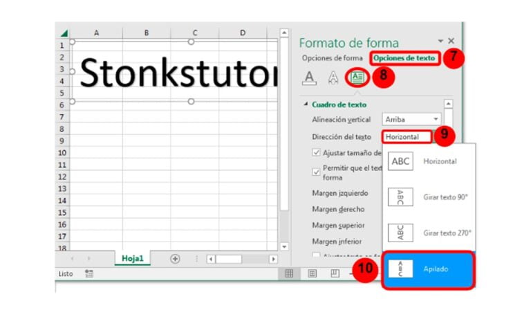 Escribir en vertical en Excel, ¿Cómo lograrlo? | Stonkstutors