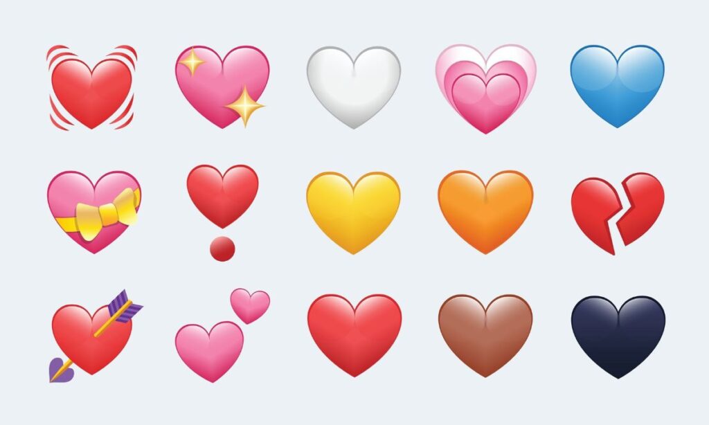 Conoce el significado de cada color del emoji de corazón